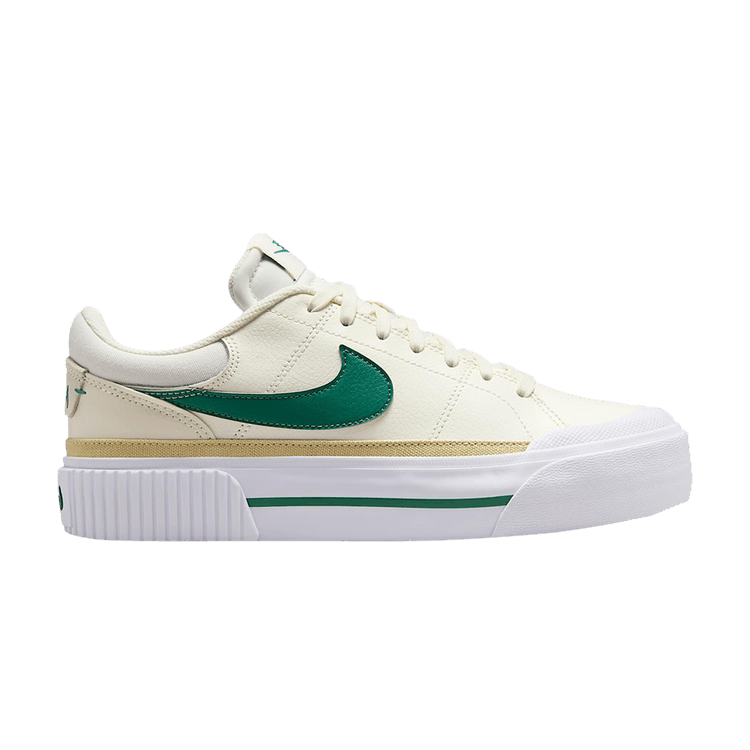 Buy Nike Wmns Court Legacy Lift 'Sail Evergreen Aura' - DM7590 113 | GOAT