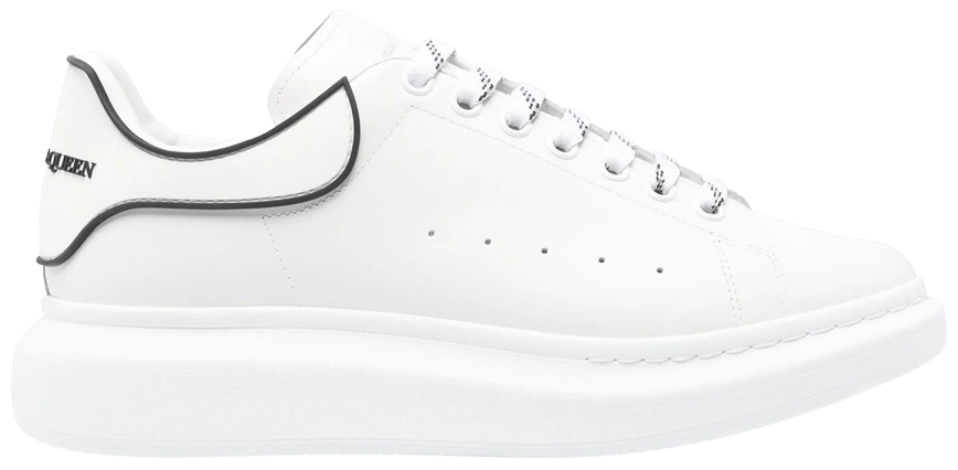 Buy Alexander McQueen Oversized Sneaker 'White Black Contrast Heel ...