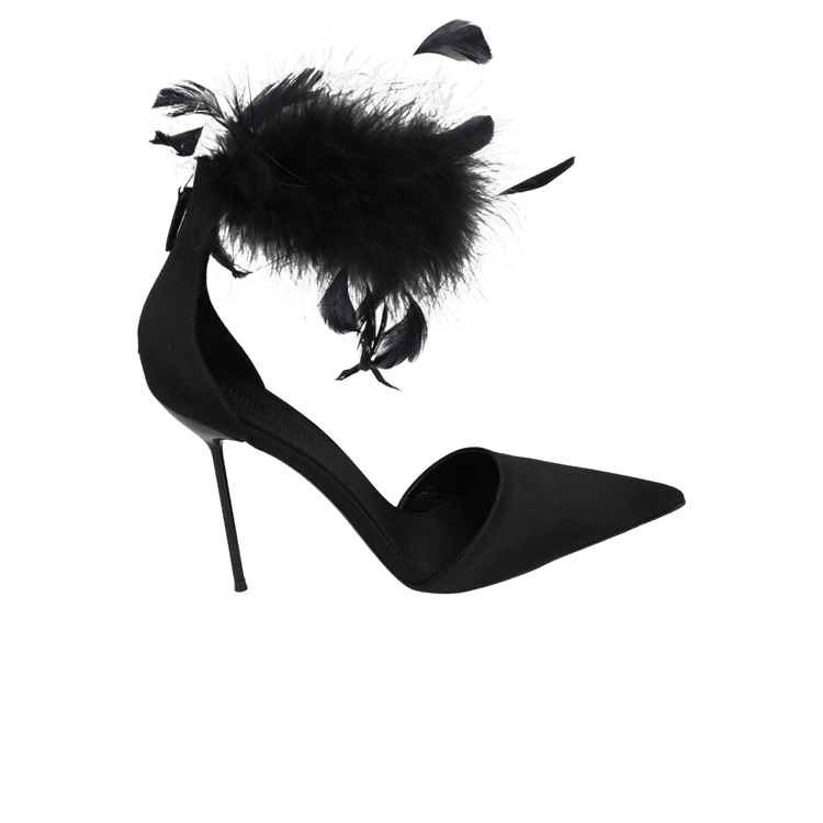 Buy Paris Texas Wmns Lidia Feather Pump 'Black' - PX1568 XSATF 0007 | GOAT